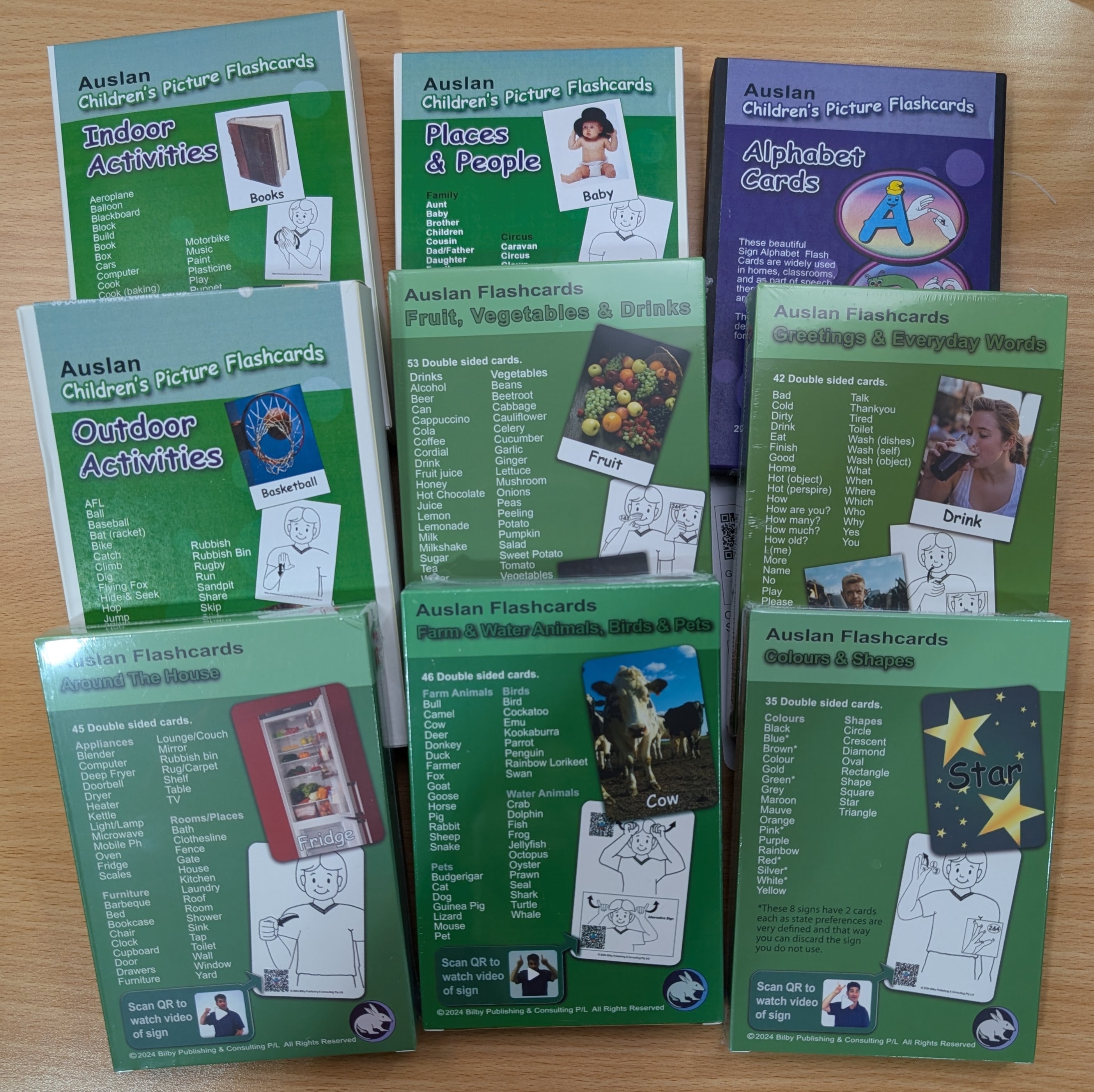 Auslan Flashcards